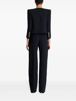 Balmain Grain De Poudre Cropped Blazer