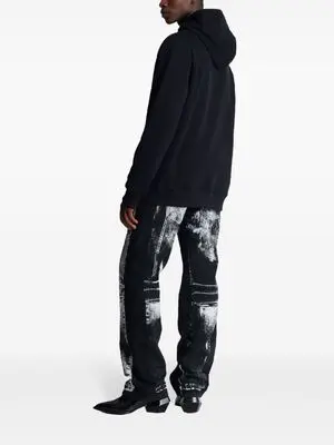 Balmain Flocked-logo Hoodie