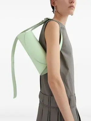 JIL SANDER Small Cannolo Tote Bag - Green