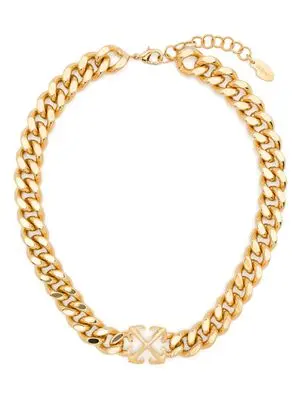 Off-White Arrow Necklace - Gold
