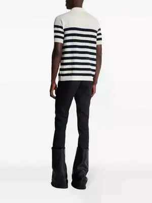 Balmain Striped Polo Shirt