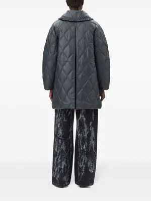 GANNI Quilted Puffer Jacket - Blue