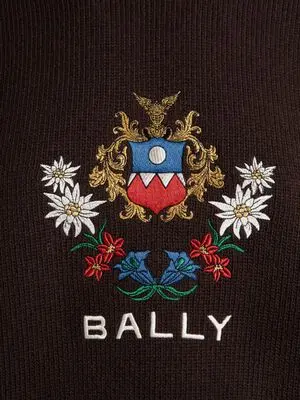 Bally Alpine Flowers-embroidery Sweatshirt
