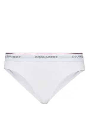 Dsquared2 Logo-waistband Brazilian Briefs - White