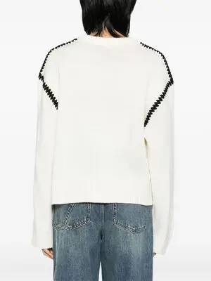 TOUT A COUP Contrast-trim Sweatshirt