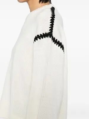 TOUT A COUP Contrast-trim Sweatshirt