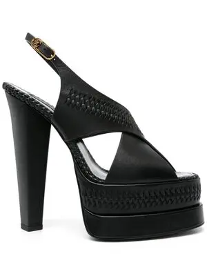Roberto Cavalli Braid-detailing Platform Sandals