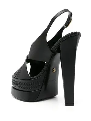 Roberto Cavalli Braid-detailing Platform Sandals