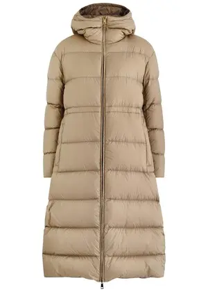 Moncler Boulogne Reversible Quilted Shell Coat - Ivory