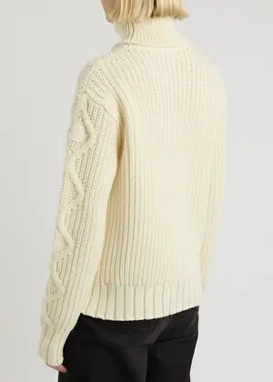 Moncler Dolcevita Cable-knit Wool Jumper