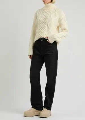 Moncler Dolcevita Cable-knit Wool Jumper