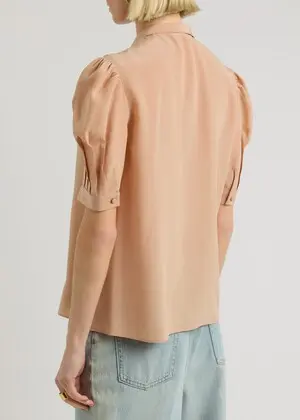 Chloé Scarf-effect Silk Crepe De Chine Blouse