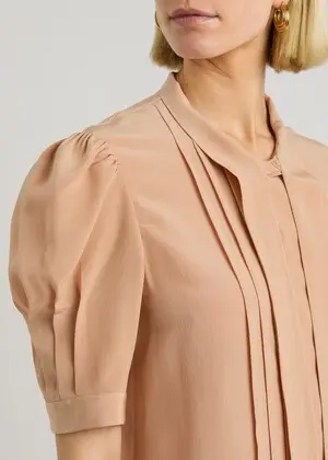 Chloé Scarf-effect Silk Crepe De Chine Blouse