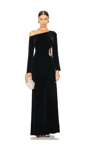 L'Agence Seren Cutout Maxi Dress