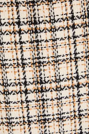 Veronica Beard Ohemia Checked Tweed Mini Skirt