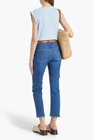 Veronica Beard Ryleigh High-rise Slim-leg Jeans