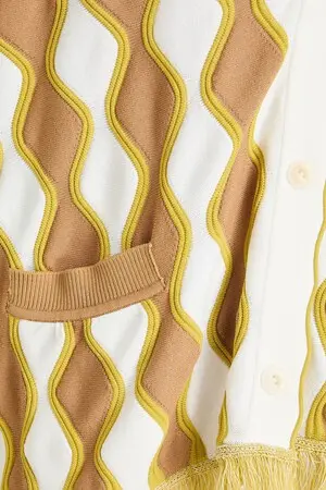Diane Von Furstenberg Lyn Intarsia-knit Cardigan