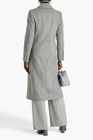 Veronica Beard Nalida Dickey Double-breasted Wool And Cashmere-blend Coat