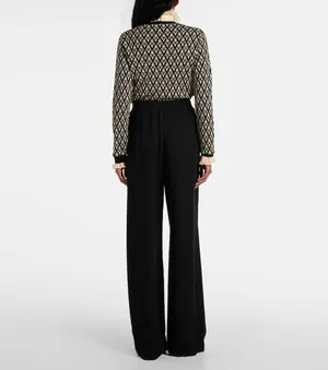 Valentino Garavani Cady Couture Wide-leg Pants