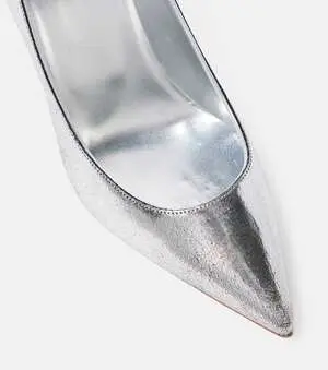 CHRISTIAN LOUBOUTIN Kate 85 Metallic Leather Pumps