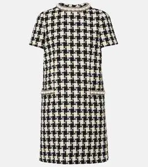 Valentino Garavani Embellished Tweed Minidress