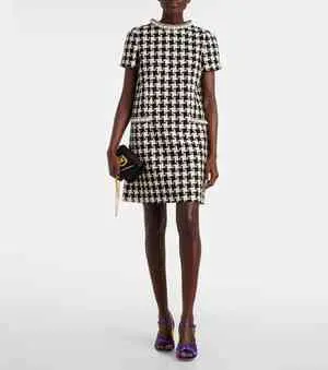 Valentino Garavani Embellished Tweed Minidress