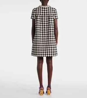 Valentino Garavani Embellished Tweed Minidress