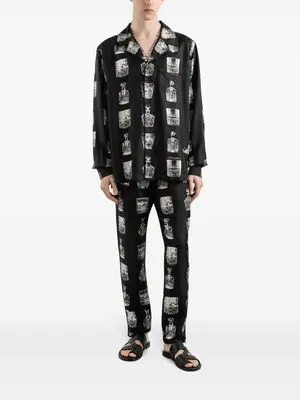 Dolce & Gabbana Liquor-print Shirt - Black