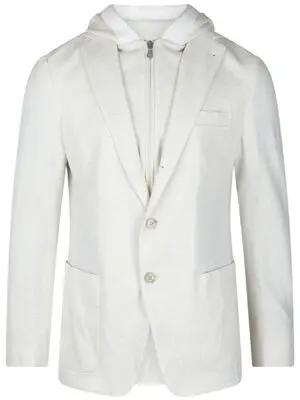 Eleventy Layered Blazer - Neutrals
