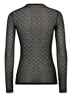 Dsquared2 Mesh Long-sleeve Top