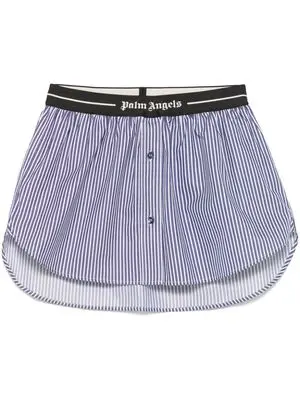 Palm Angels Striped Mini Skirt