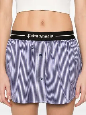 Palm Angels Striped Mini Skirt