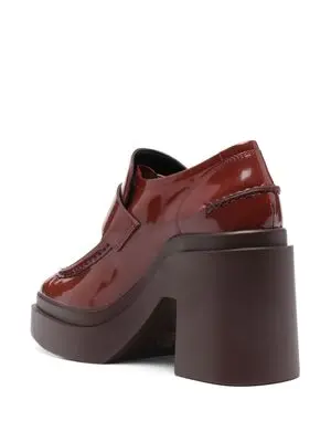 Clergerie 100mm Netta Loafers - Brown