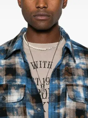 Palm Angels Check-pattern Shirt - Blue