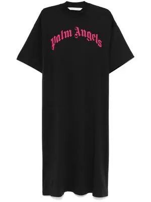Palm Angels Curved-logo Maxi Dress