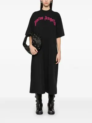 Palm Angels Curved-logo Maxi Dress
