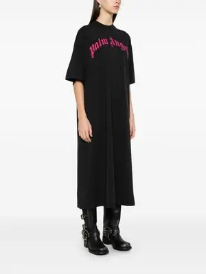 Palm Angels Curved-logo Maxi Dress