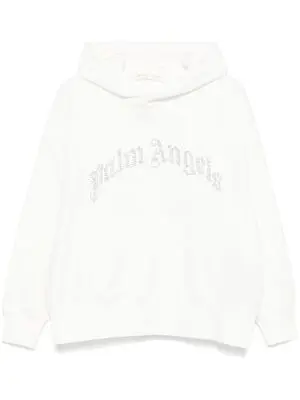 Palm Angels Crystal Embellished Hoodie