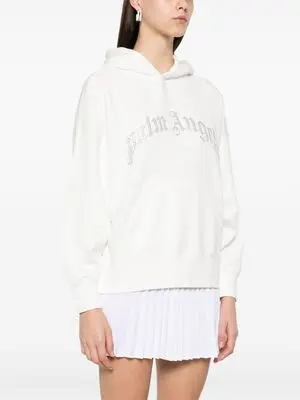 Palm Angels Crystal Embellished Hoodie