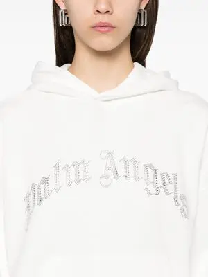 Palm Angels Crystal Embellished Hoodie