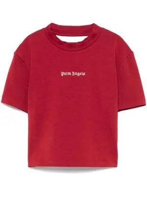 Palm Angels Mock Neck T-shirts For Women