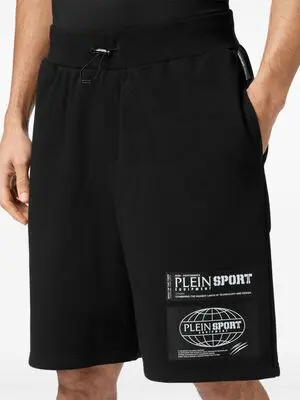 PLEIN SPORT Logo-patch Track Shorts