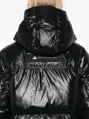 Adidas By Stella McCartney Logo-patch Puffer Jacket - Black