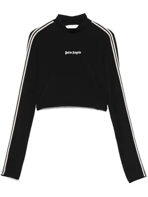 Palm Angels Logo-embroidered T-shirt
