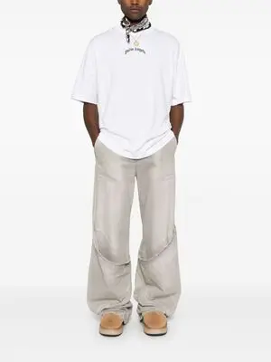 Palm Angels Curved-logo T-shirt - White