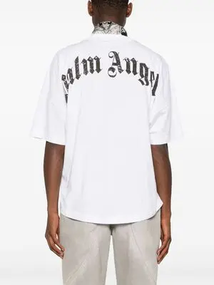 Palm Angels Curved-logo T-shirt - White
