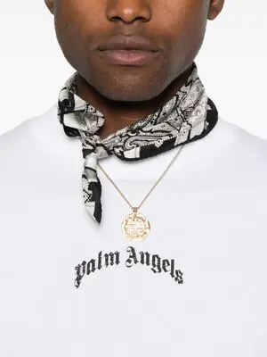 Palm Angels Curved-logo T-shirt - White