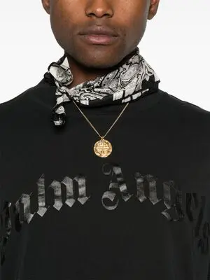 Palm Angels Curved-logo T-shirt - Black