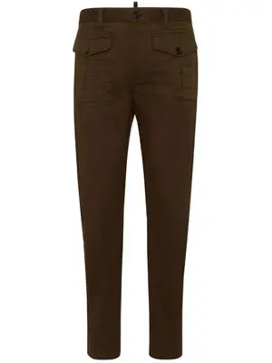Dsquared2 Tapered Leg Cotton Trousers