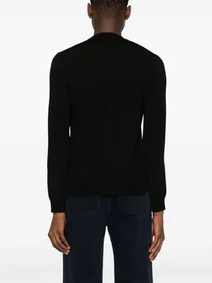 Lacoste Crocodile-patch Sweater - Black